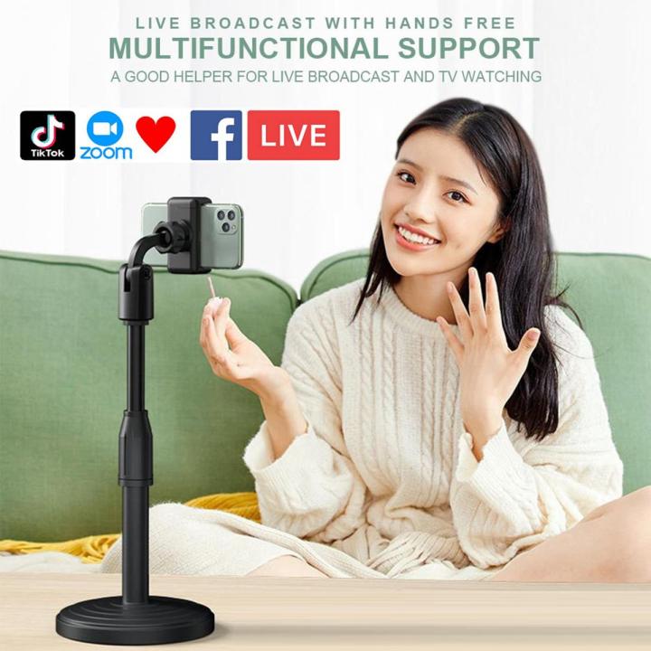 Desktop Mobile K001 Phone Holder Stand 360 Rotate for Live Streaming ...
