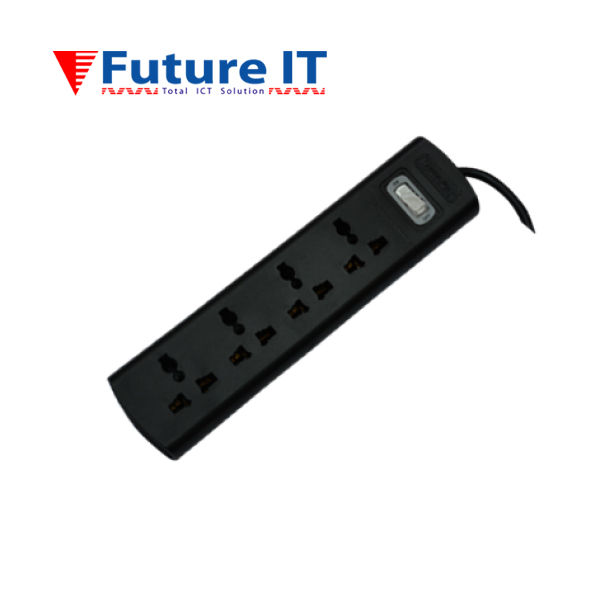 Huntkey SZM401 4 Port Socket 2Core Cable Power Strip/Multiplug 3 Years ...