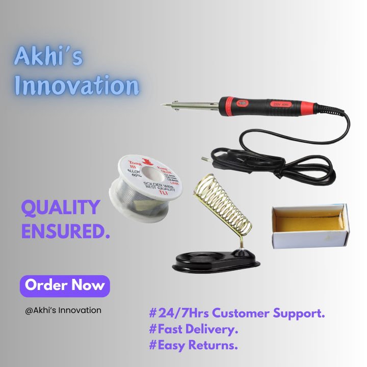 Soldering Iron With Stand, Lead And Rojon | Daraz.com.bd