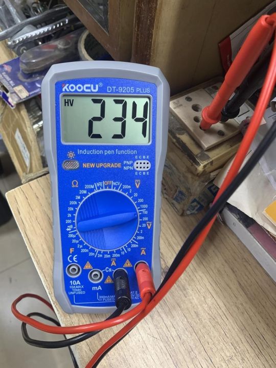KOOCU® ‎DT-9205+ Digital Multimeter 2000 Counts, Voltage Tester, Ohm ...