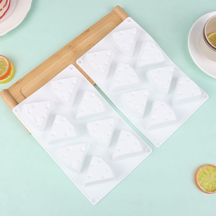 【Trending Now】 8Cavity Cheese Shaped Mould DIY Pastry Tools Cake Mold ...