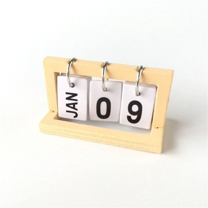 Bedroom Simulation Mini Calendar Creative Model Office Desk Decoration Small Wooden Desk ...