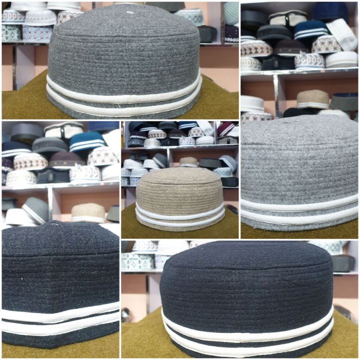 Beautiful Design and Colour Double Border Collection Pakistani Hat for ...