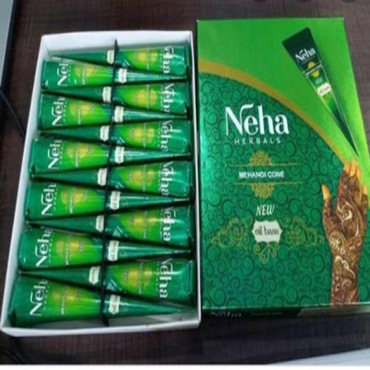 Neha কোন মেহেন্দি 12 পিস - mehedi design sticker paper | Daraz.com.bd