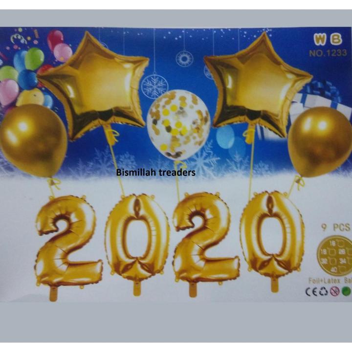 Great Party Decoration 2020 Balloons 9 set Festival and Graduation ...