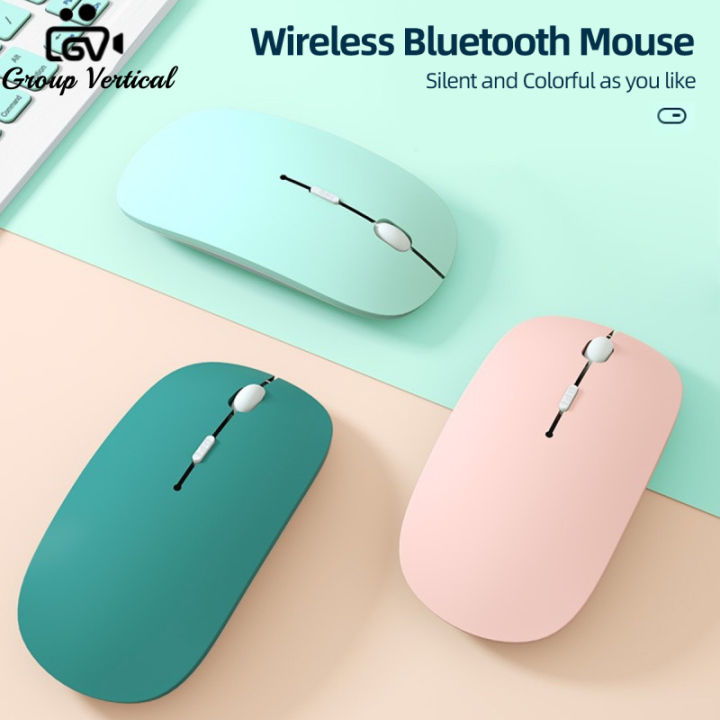 Group Vertical Bluetooth-compatible Mouse Dual Mode Silent Rechargeable ...
