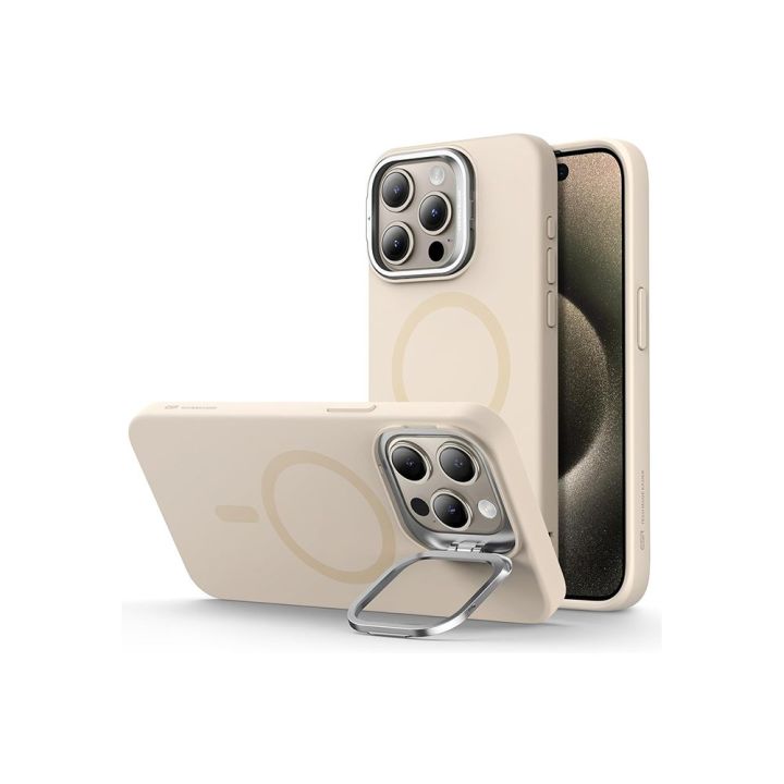 ESR Cloud Kickstand Case with MagSafe for iPhone 15 Series [Light Tan ...