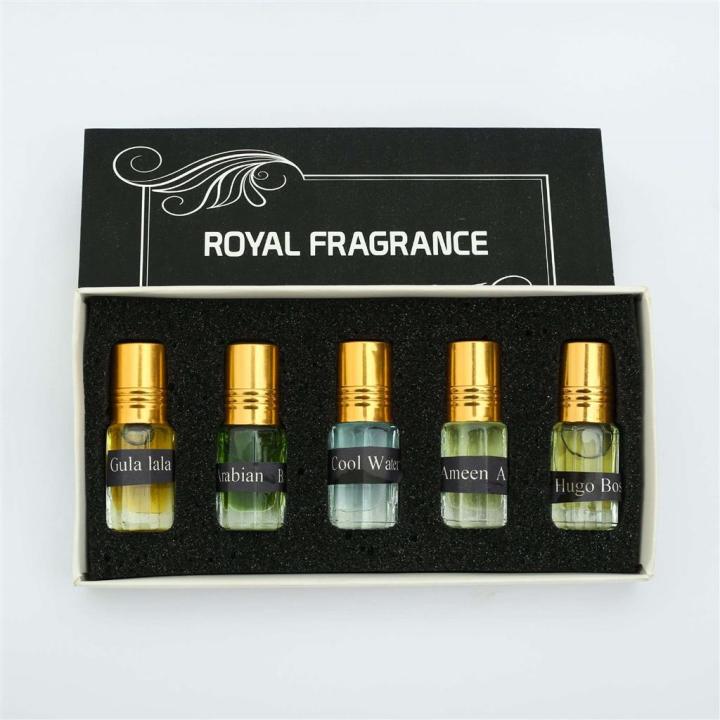 Attar Combo Pack 5 in 1 for Men - Perfume Fragrance Ator - Halal ...