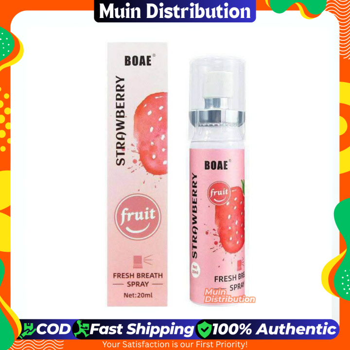 〽️ BOAE Fruit Fresh Breath Spray - Strawberry Mouth Spray | Daraz.com.bd