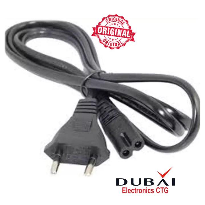 2 Pin AC Power Supply Cable 1.5M EU Standard Lead Wire Charging AC Cord ...