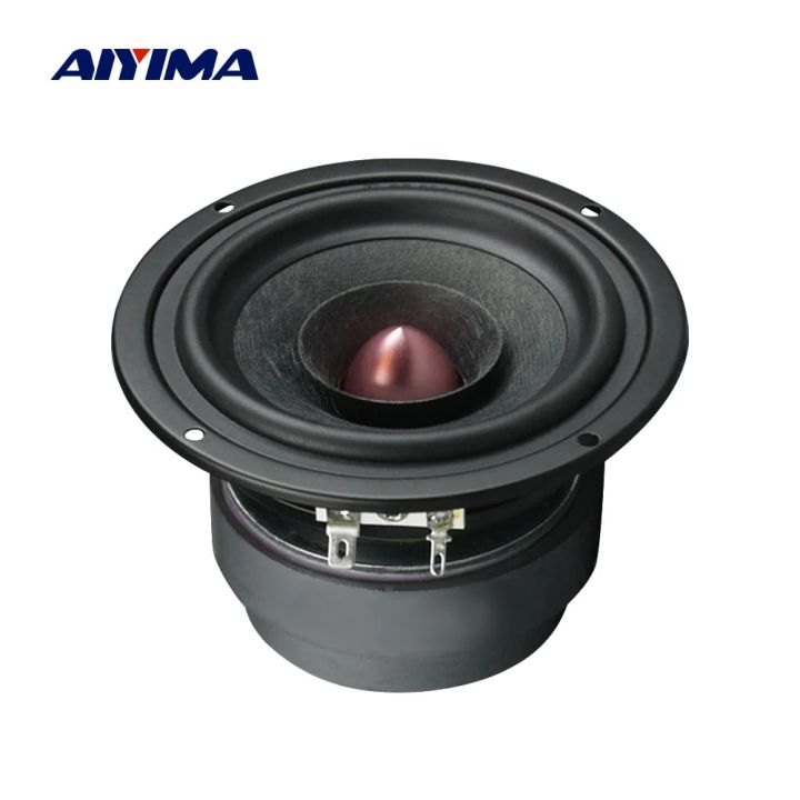 AIYIMA 1Pcs 4 Inch Full Range Speaker 4 8 Ohm 25W Sound Amplfiier Speaker Wool Fiber Paper Cone ...