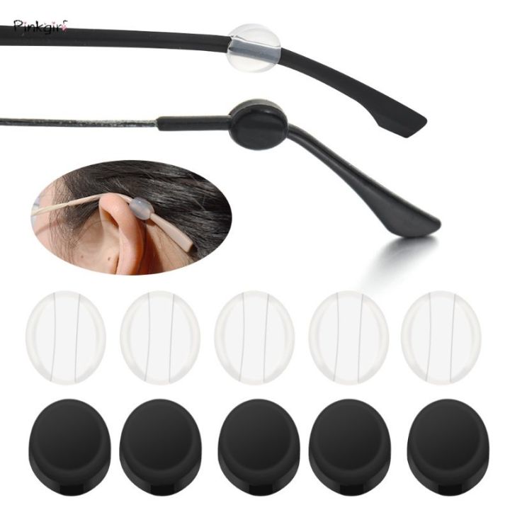 5Pairs New Circle Glasses Ear Hook Soft Silicone Anti Slip Ear Hooks ...