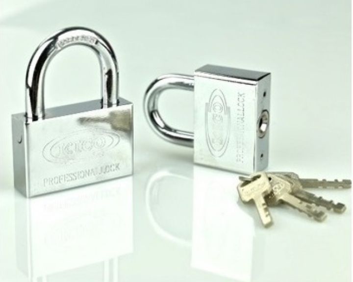 Kiko Stainless Steel Square Padlock Lock Warehouse Door Key - Small ...