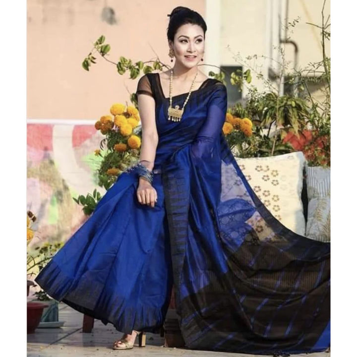 Tower Dhopian Shari Meroon colour Saree Same as picture Saari for woman ...