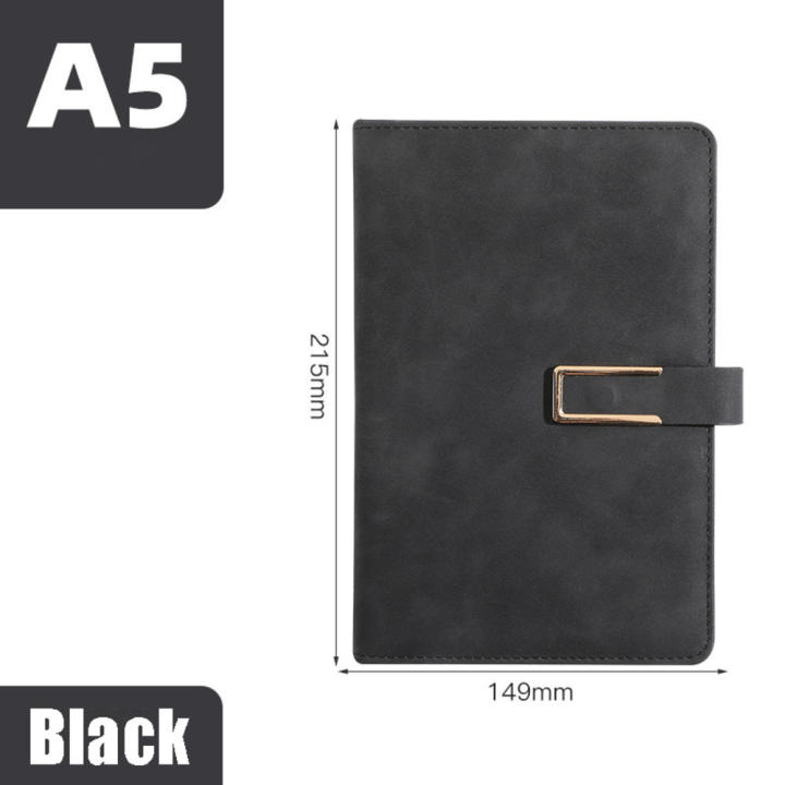 Elegant Leather Journal Business Stationery Thickened Notebook A5 ...