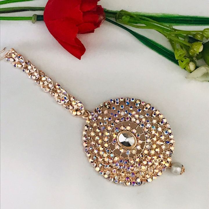 Majak Copper Stone Tikli (Tiklee) For Girls & Women - 1 Piece (Model ...