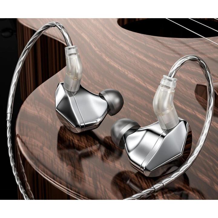 BLON BL07 HiFi In-Ear Earphone 10mm Fiber Diaphragm 1DD Zinc Alloy Faceplate Detachable 0.78mm ...