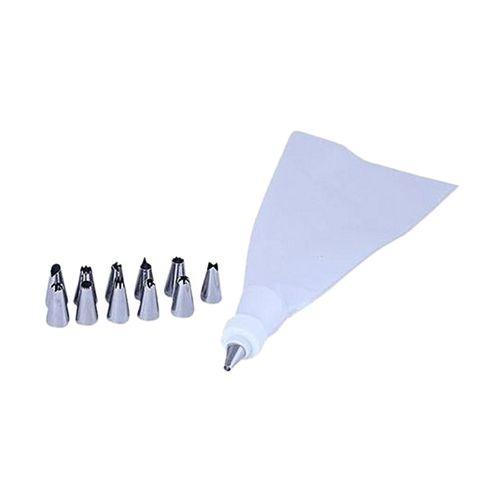 Steel Baking Icing Set 15Pcs - Silver | Daraz.com.bd