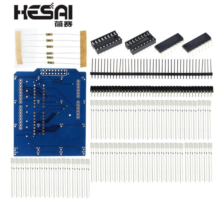 【alizeker Mall】4x4x4 Blue Led Light 3d Led Diy Kit Electronic Suite For Arduino Kit Bd