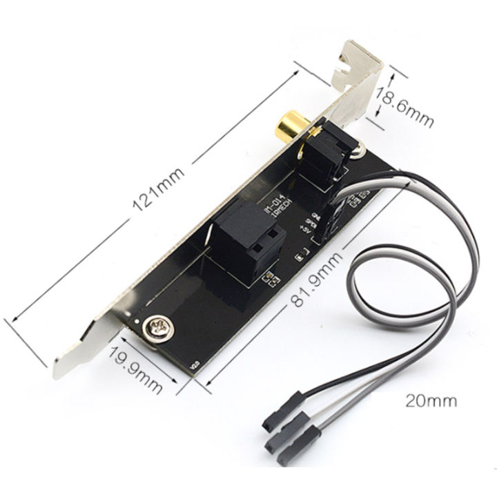 Promotion SPDIF Optical and RCA Out Plate Cable Bracket Digital Audio ...