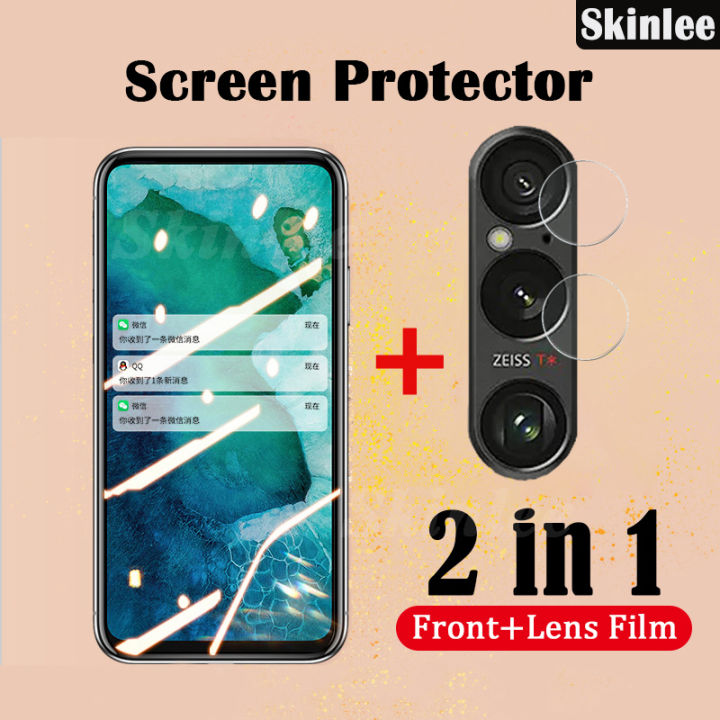 2 In 1 for Sony Xperia 1 VI Screen Protector Tempered Glass Film + For ...