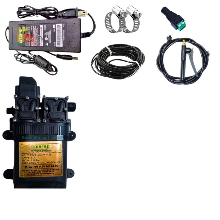 Double Motor Pump 12V Dc High Pressure Self Priming Diaphragm Water ...
