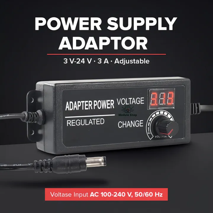 Universal Adjustable AC/DC Switching Power Adapter 3V to 24V 3A with ...