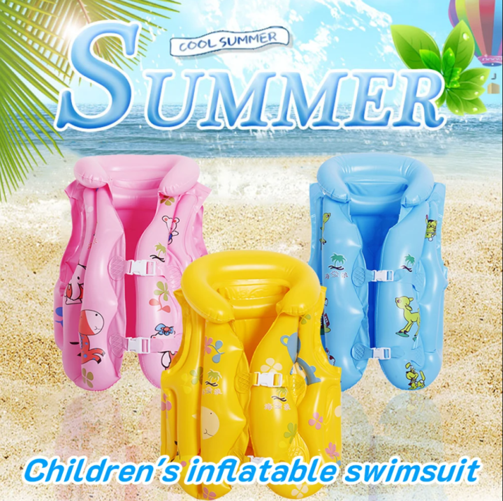 Kids Life Safety Swim Vest - Fun, Inflatable, and Safe for Ages 3-12 ...