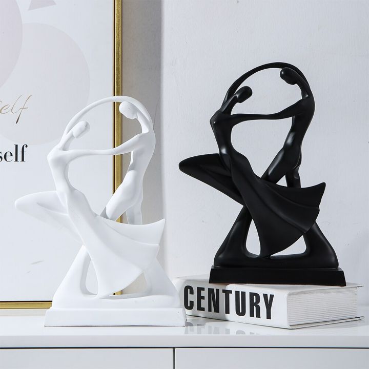 Nordic Statue Dancing Couple Figure Home Decoration Accessories for ...