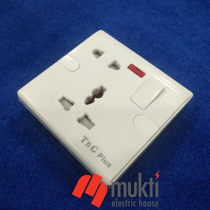 TnG Plus 5 Pin Multi Function Socket with Neon Light Premium Caliber ...