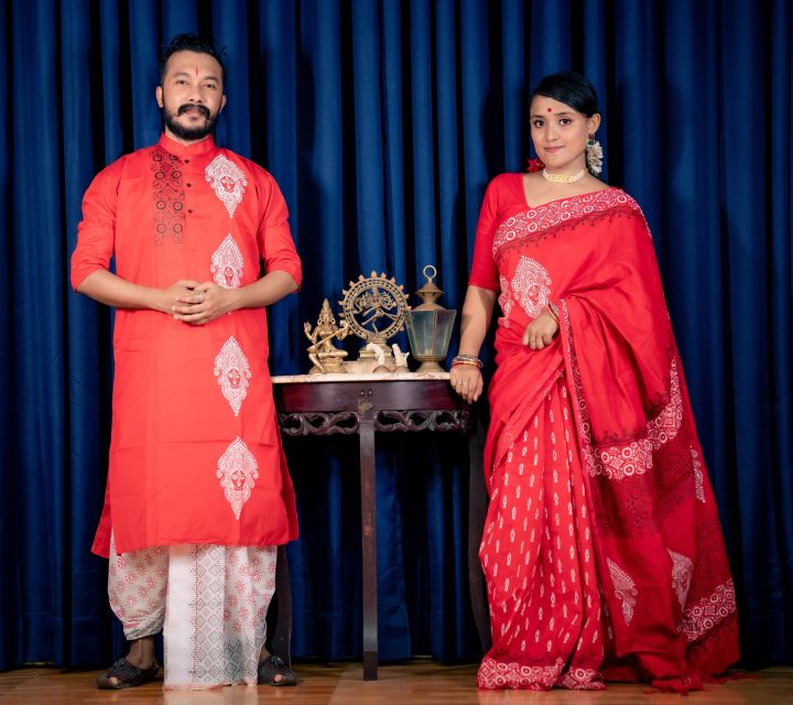 Dhurga pujar New Couple Set-2026- Sari and panjabi set | Daraz.com.bd