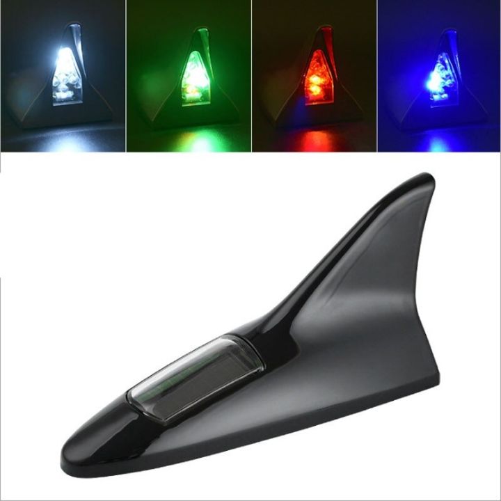 LED Car Shark Fin Antenna Solar Power Warning Lights Antenna | Daraz.com.bd