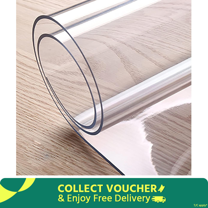 Clear Plastic Table Cover, Clear Table Cover 1.5 mm PVC Tablecloth ...