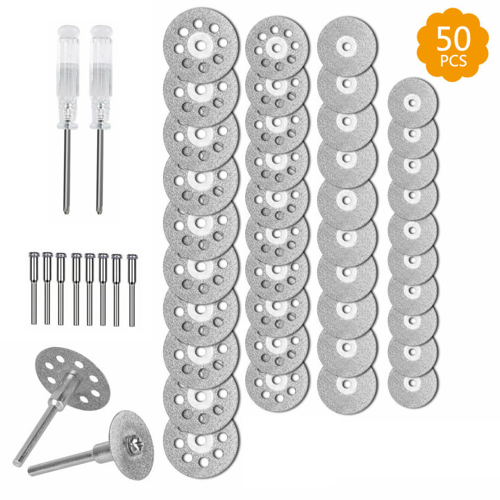 Kogeek 50pcs Diamond Cutting Wheel Kit For Rotary Tools Die Grinder Metal Cut Off Disc Daraz
