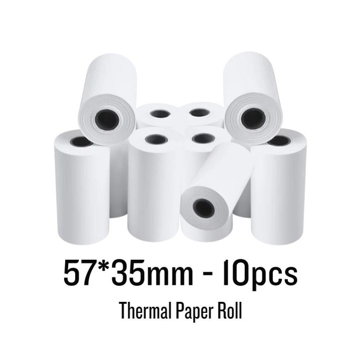 10pcs 57*35mm Thermal Paper Rolls for 58mm POS, Receipt, and Mini ...