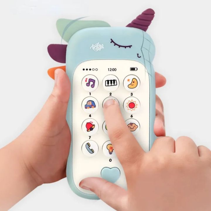 Baby Phone Toy Music Sound Telephone Sleeping Toys With Teether ...