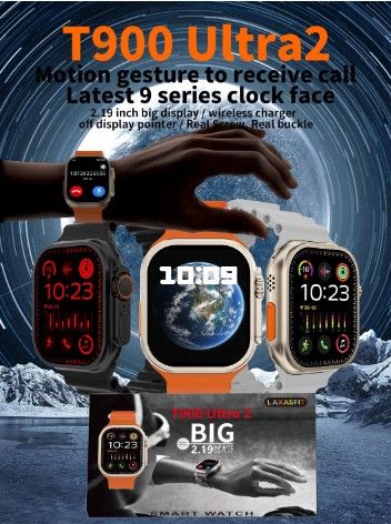 T900 Ultra 2 49mm Big 2.19inch Smartwatch Series 8 Montre Reloj Inteligente Heart Rate Bt Call ...