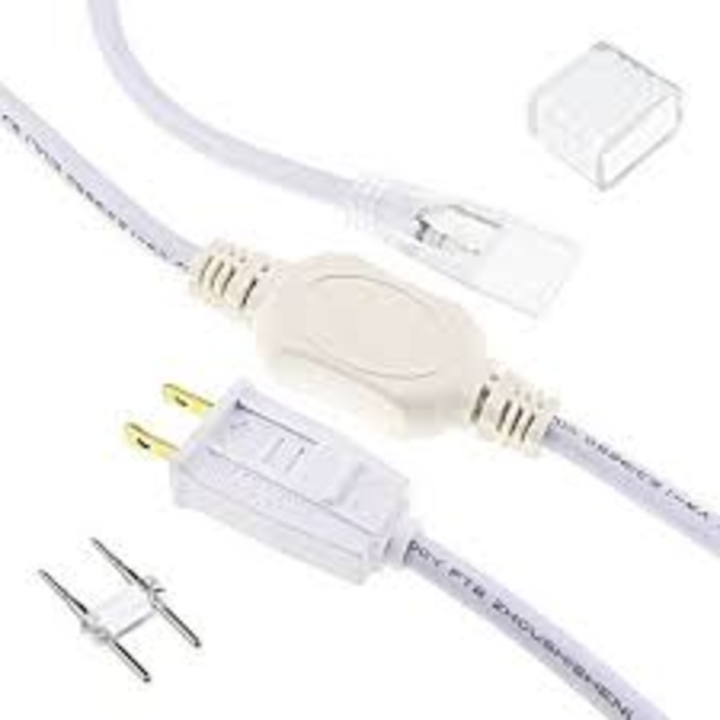 For 220-240V LED Flexible Strip AdapterTape Rope Light 2 Pin EU Plug ...