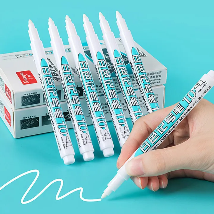 Oily White Marker Pen Graffiti Pens Waterproof Pencil Tire Painting Tread Pen | Daraz.com.bd