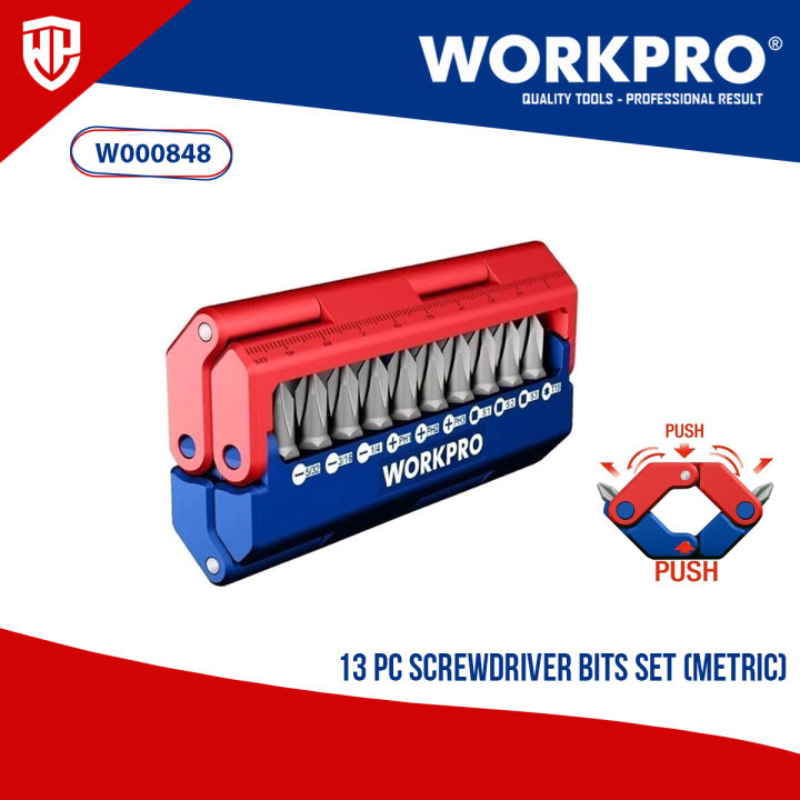 Workpro 13 Pc Screwdriver Bits Set (METRIC) | Daraz.com.bd