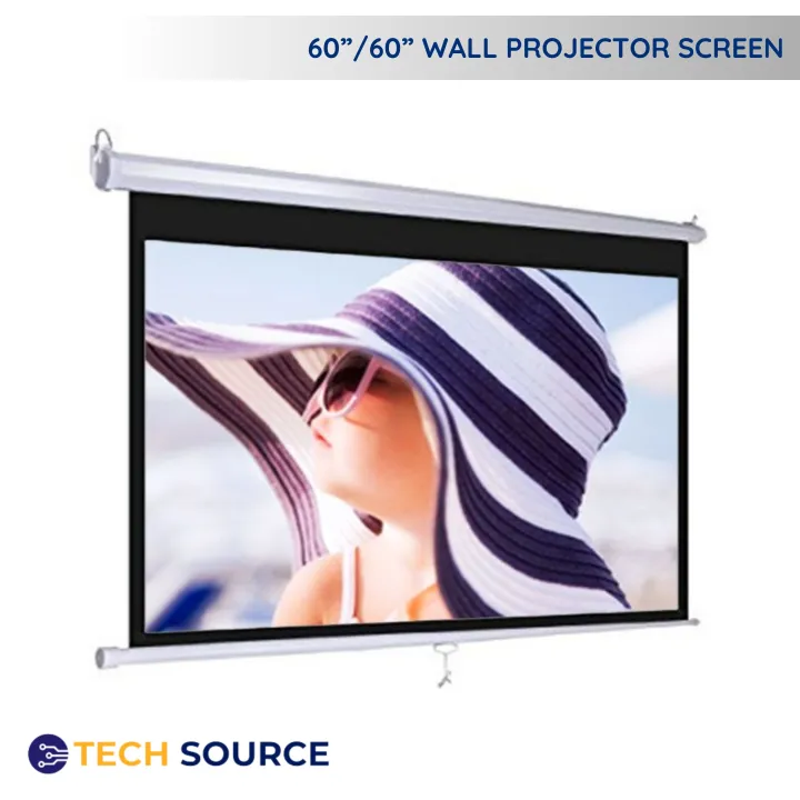 Dopah Wall Projector Screen 60" X 60" Matt White | Daraz.com.bd