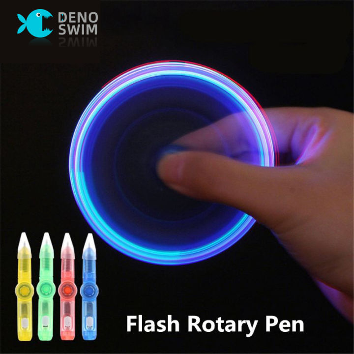 New DENOWIM Intereting toy Fingertip Rotating pinner Gyro toy Pen Led ...