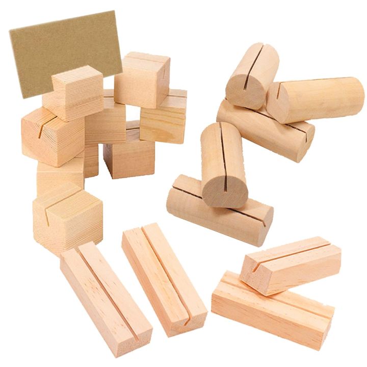 10/20pcs Multiple Sizes Wooden Photo Postcard Holder for Rustic Wedding ...