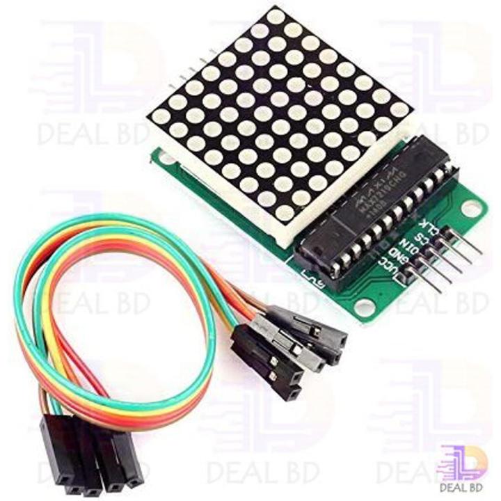 Max7219 Dot Matrix Module For Arduino Microcontroller 8×8 Dot Display With 5 Pin Line Max 7219
