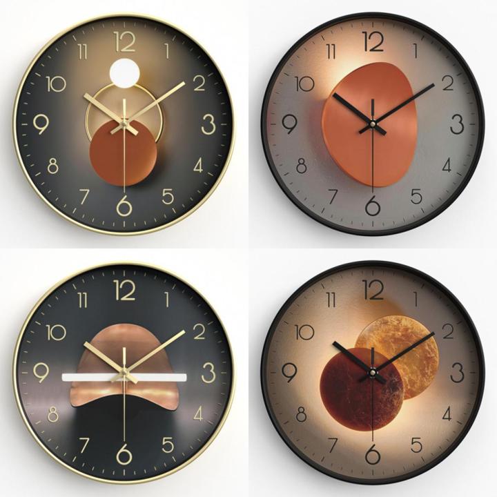 Light Luxury Wall Clock Internet Celebrity Living Room Bedroom Clock ...