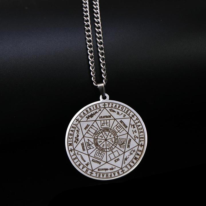 Dawapara 7 Archangels Sigil Charm Necklaces Religious Talisman ...
