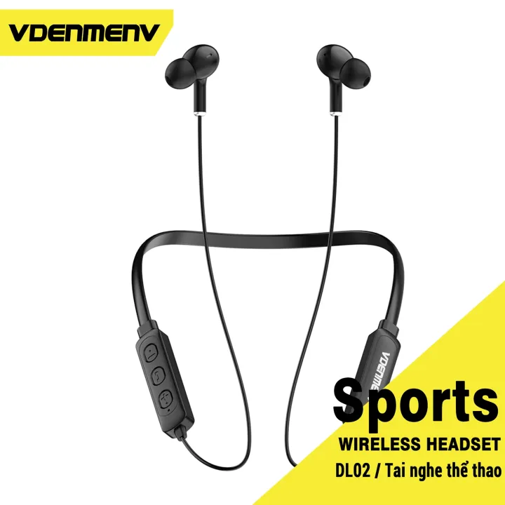 VDENMENV DL02 Magnetic Sports Wireless Bluetooth Neck Band Waterproof Headset | Daraz.com.bd