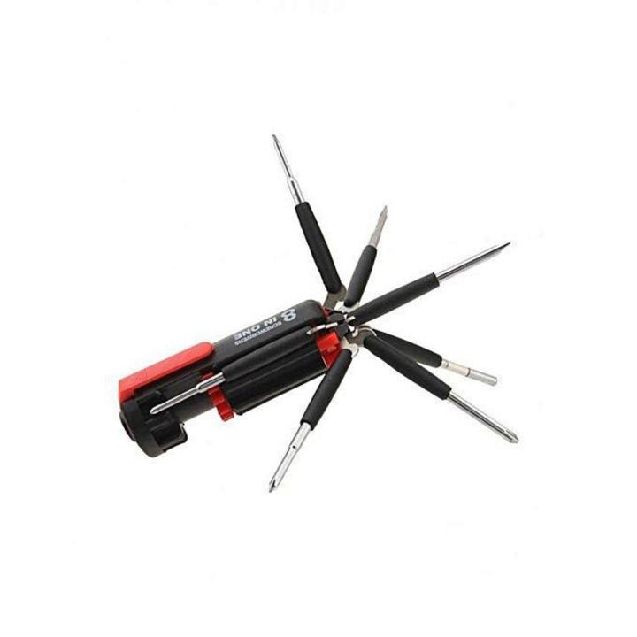 8 in 1 Multi Screw Driver with LED Torch | Daraz.com.bd