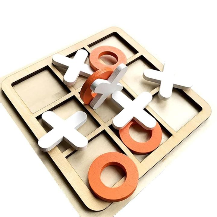 Toycel XOX Tic Tac Toe Game Multi coloured Zero and Cross Game Tic Tac ...