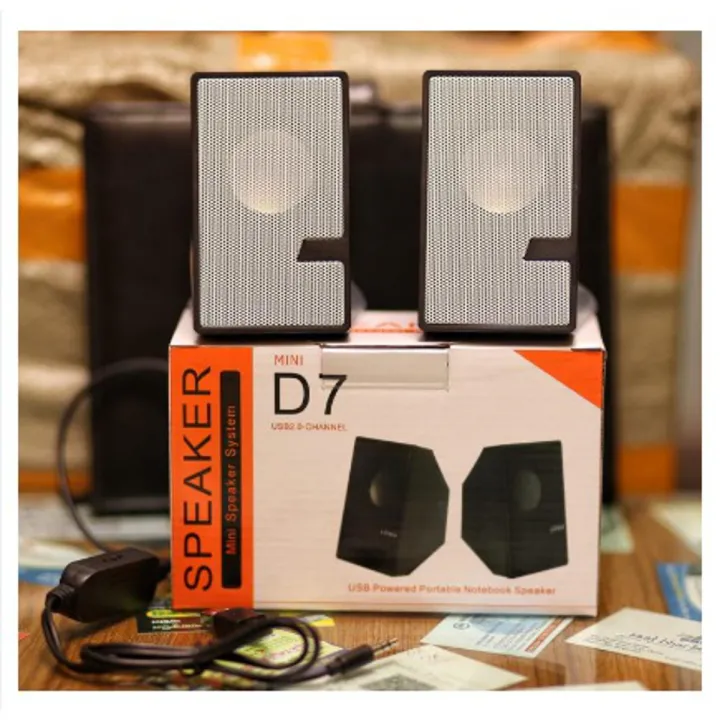 D7 Multimedia Speaker Mini USB Sound Box/Mini Sound Box | Daraz.com.bd